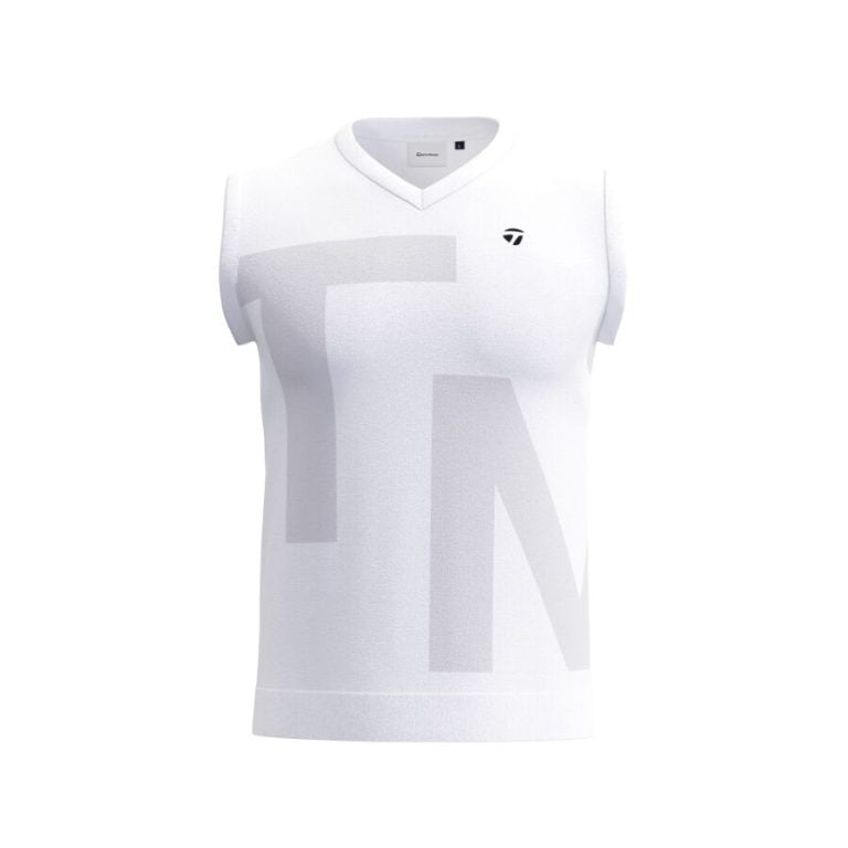 Áo gile sweater Big Letter V-neck - TaylorMade Vietnam